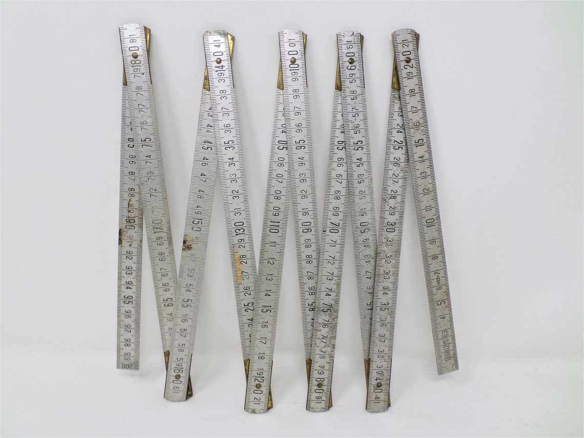 2 Meters Ruler Vintage French Folding Ruler Meter 200 cm | Etsy