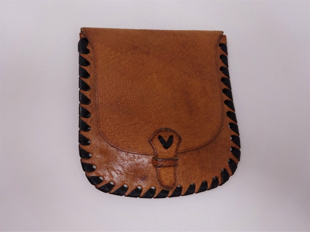 Vintage Coin Purse, Small Leather Coin Wallet, Coin Pouch, Boho Hippie ...