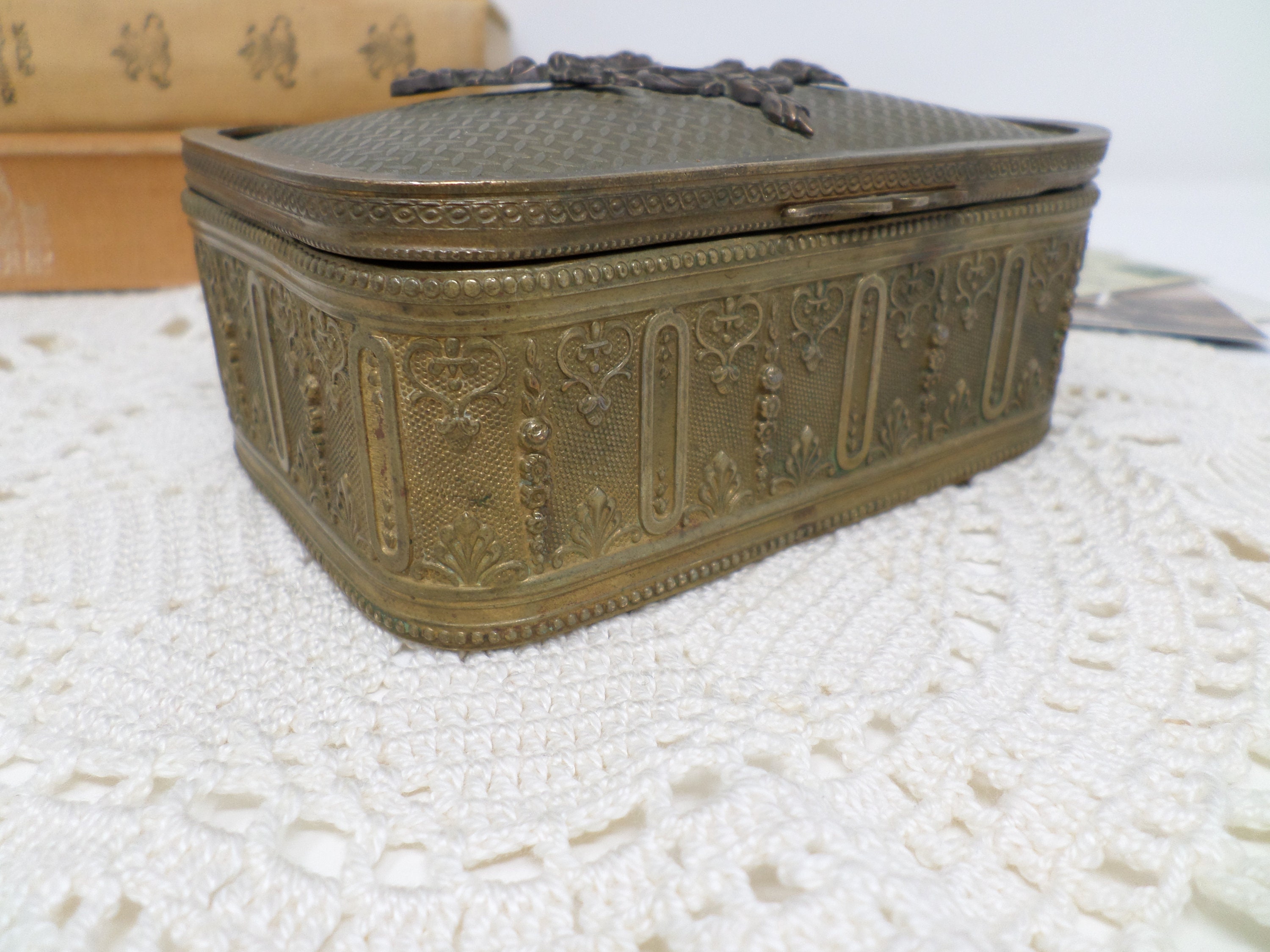 Vintage Brass Box Antique Ornate Trinket Box Old Jewelry - Etsy