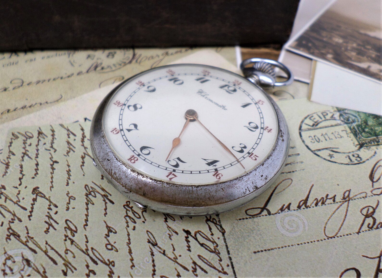 Vintage Chronometer Pocket Watch French Men's Mechanical - Etsy