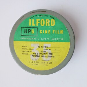 Vintage Cine Film Tin Box ilford Movie Film Cans - Etsy