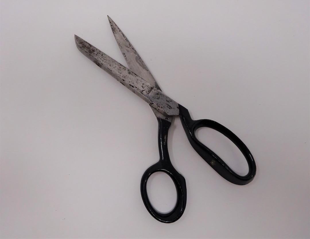 Vintage Scissors bennett & Neron, Antique Primitive Cutting Sewing Tool ...