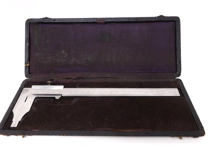 Vintage Caliper With Box, Old Vernier Caliper, Rare French Schubler ...