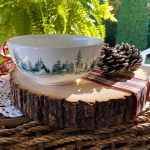 Set of 4/mikasa, Watercolor FOREST, Soup/cereal BOWLS, 6 Wide, Forest ...