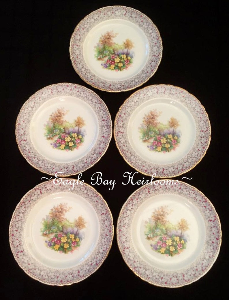 Set 11/H&M Sutherland WOODLAND DELL Bone China Salad | Etsy