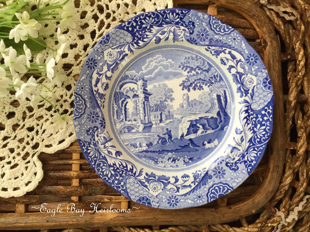 Spode, England, Italian Blue, CAMILLA, Salad Plate, 7.5" Diameter ...