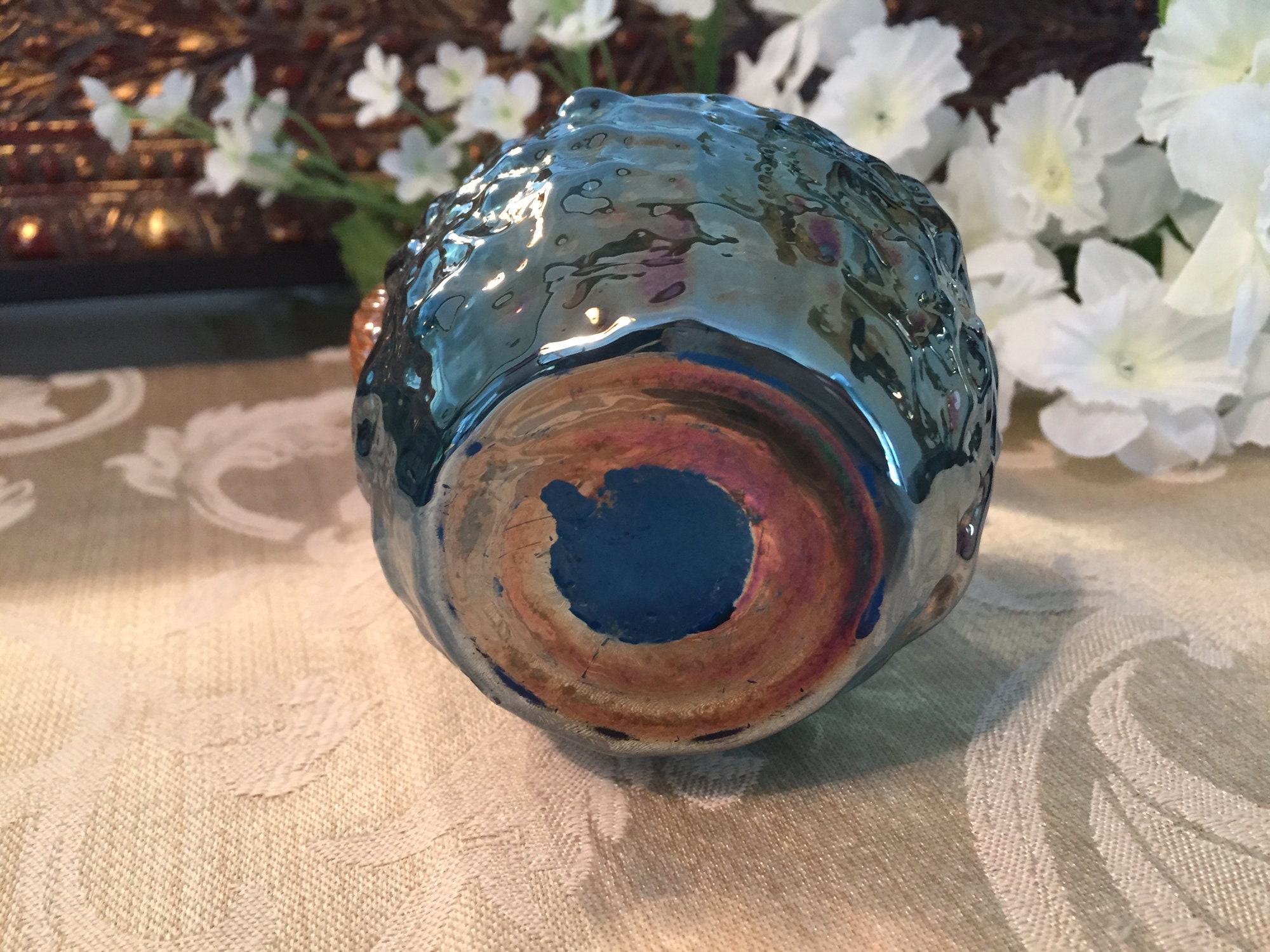 Pilgrim Art Glass Rock Crystal Nugate Pattern Pitcher - Etsy