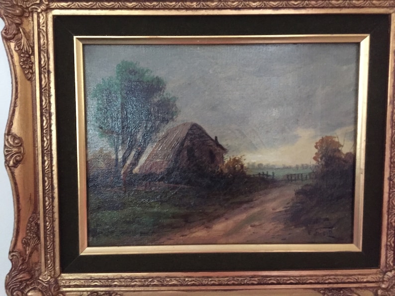 Antique Oil Painting, Listed Artist E. Loyal Field, Impressionist ...