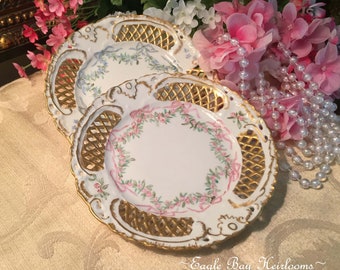 Hand Painted Rose Porcelain - Etsy