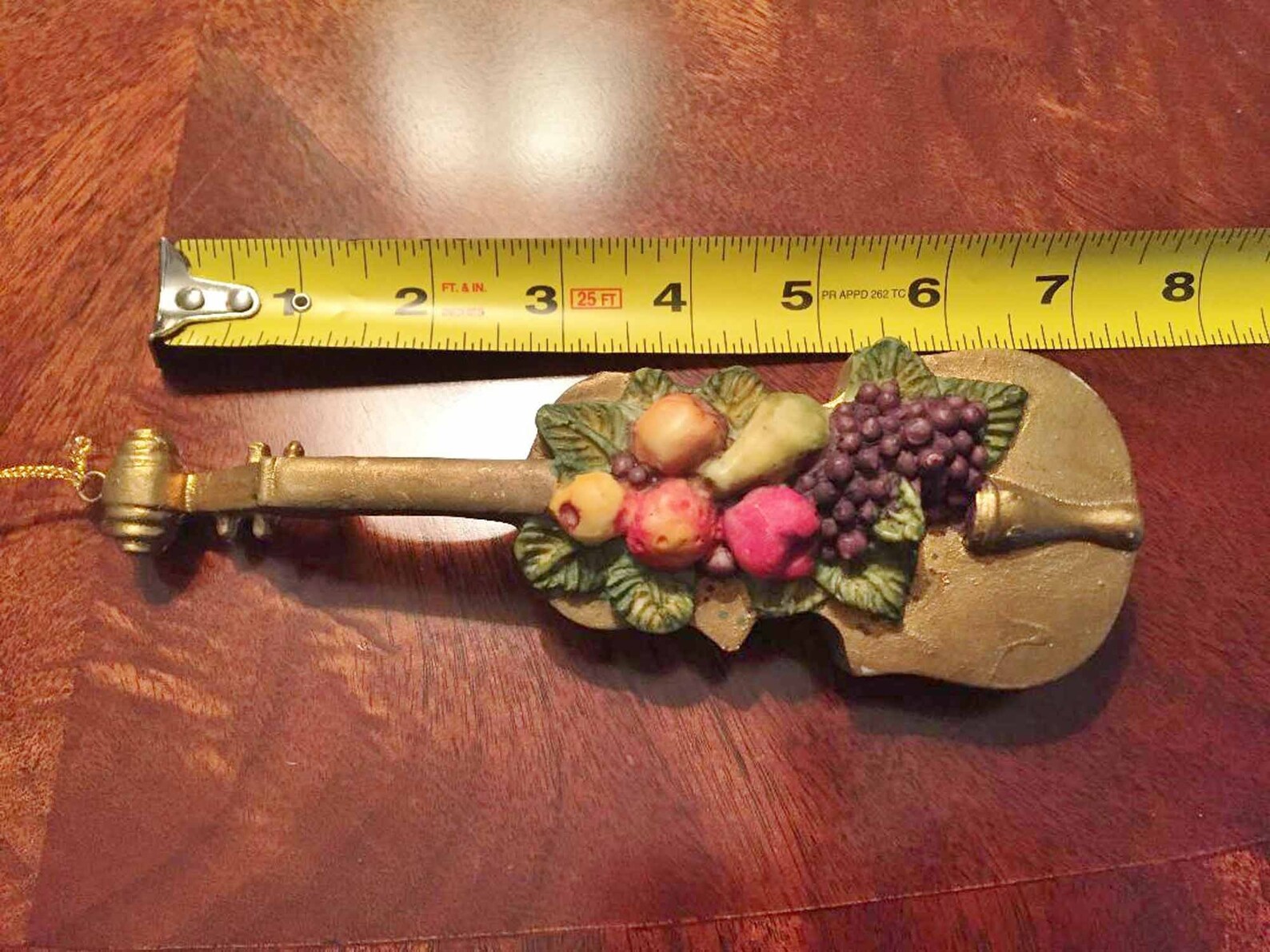 Baroque Style Christmas Tree Ornament Cello with Fruit | Etsy