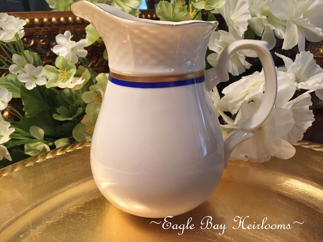 Cream Pitcher, TRIANON, Fine Bohemian China, Made in Czechoslovakia, 8 ...