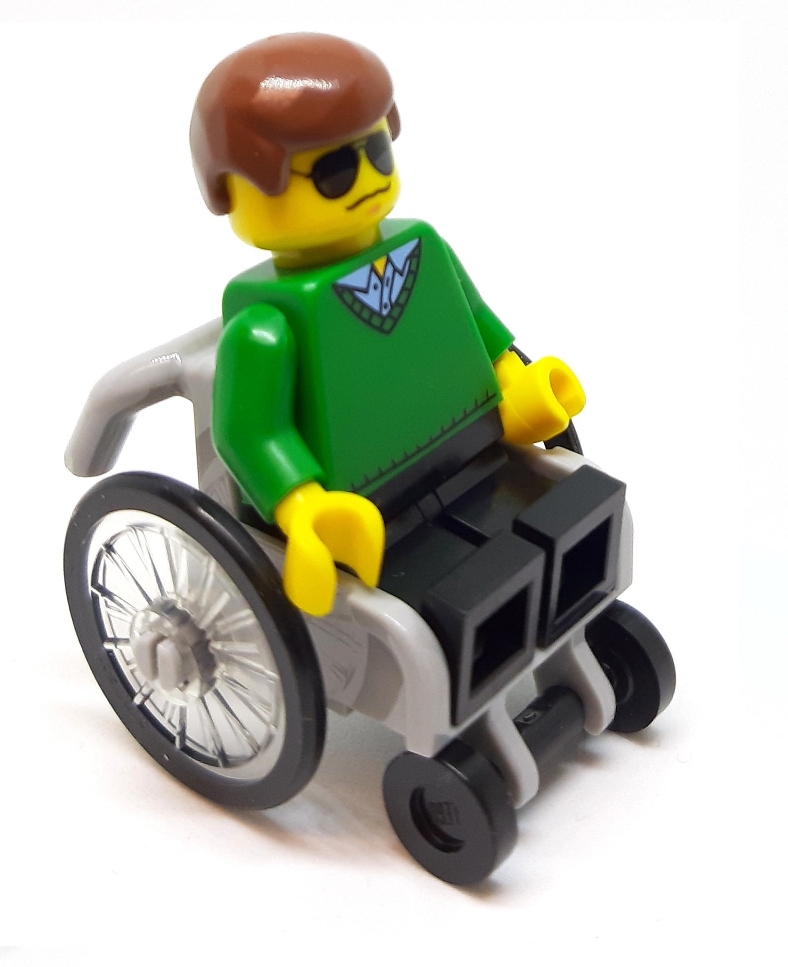 Man Boy Minifigure in Wheelchair Made From LEGO - Etsy