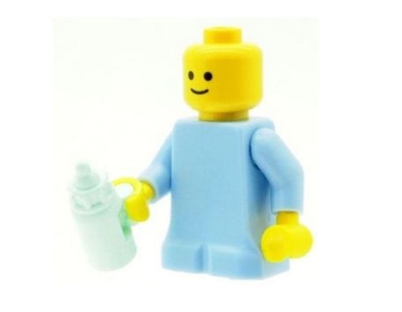 Baby Minifigure With Bottle Made From LEGO Parts | Etsy