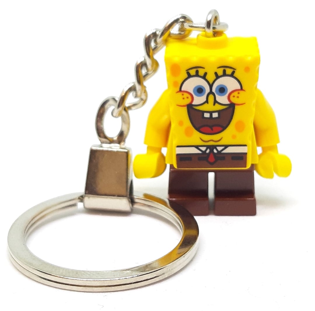 Keychain Spongebob Squarepants Minifigure Made From LEGO - Etsy