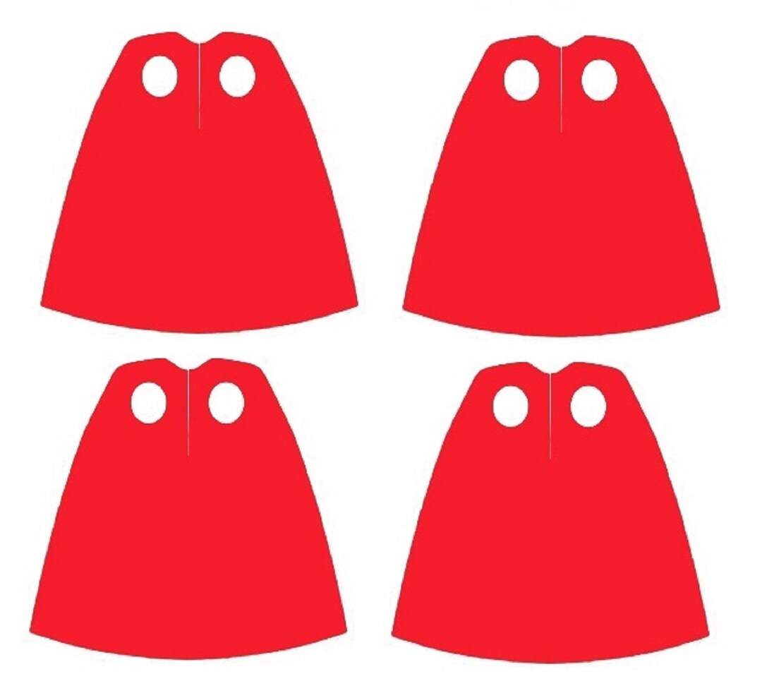 Pack of 4 Capes Red for Minifigures, Minifigs - Etsy