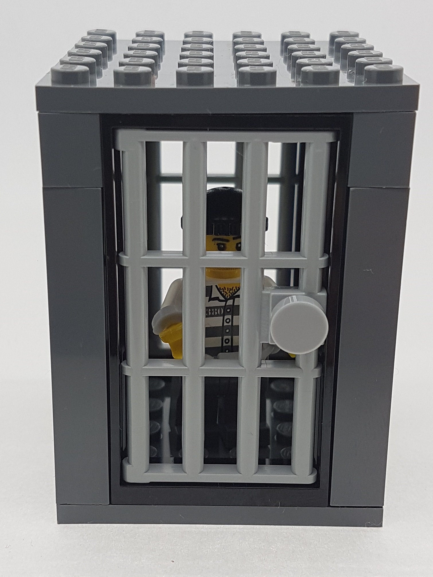 Prison Cell Jail With Criminal Minifigure in Handcuffs Made | Etsy UK