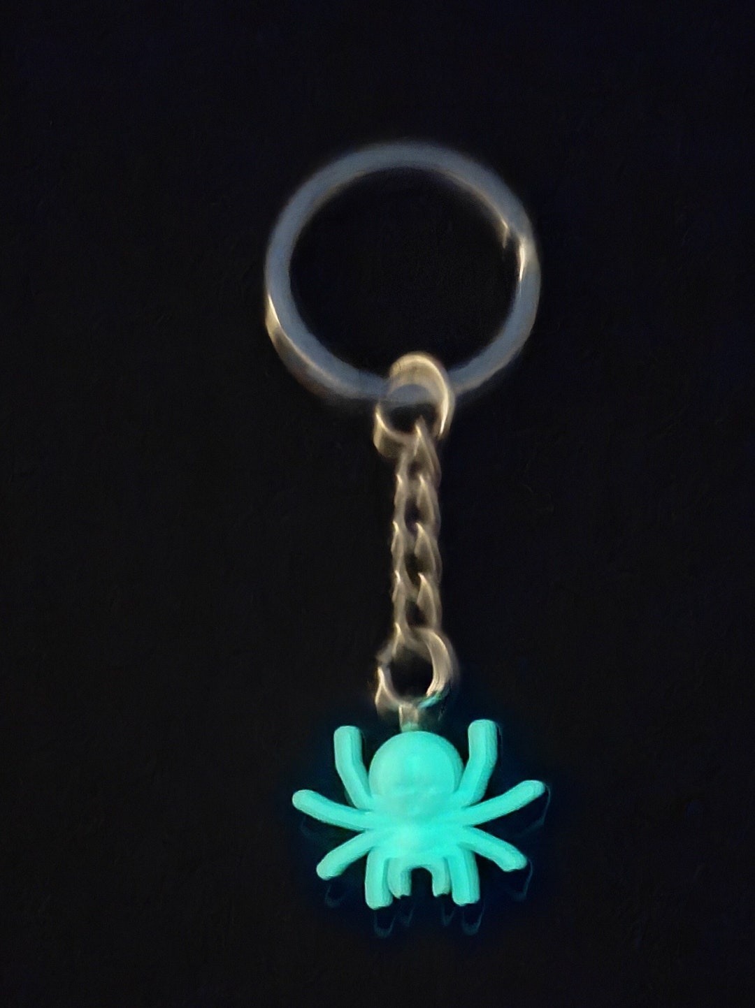 Glow in the Dark Spider Keychain, Made From LEGO Parts - Etsy