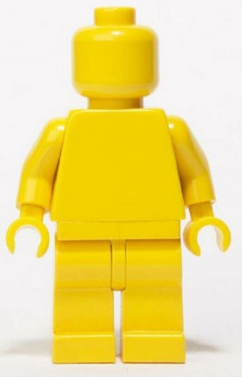 Plain Yellow Monochrome Minifigure Made From LEGO Parts - Etsy