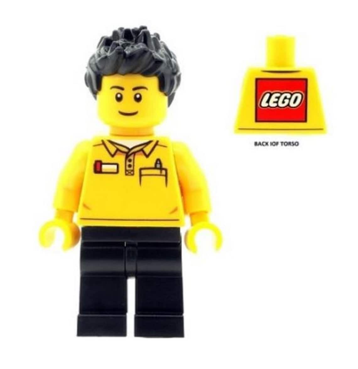 Male Minifigure LEGO Store Employee Shop Worker Made From LEGO - Etsy