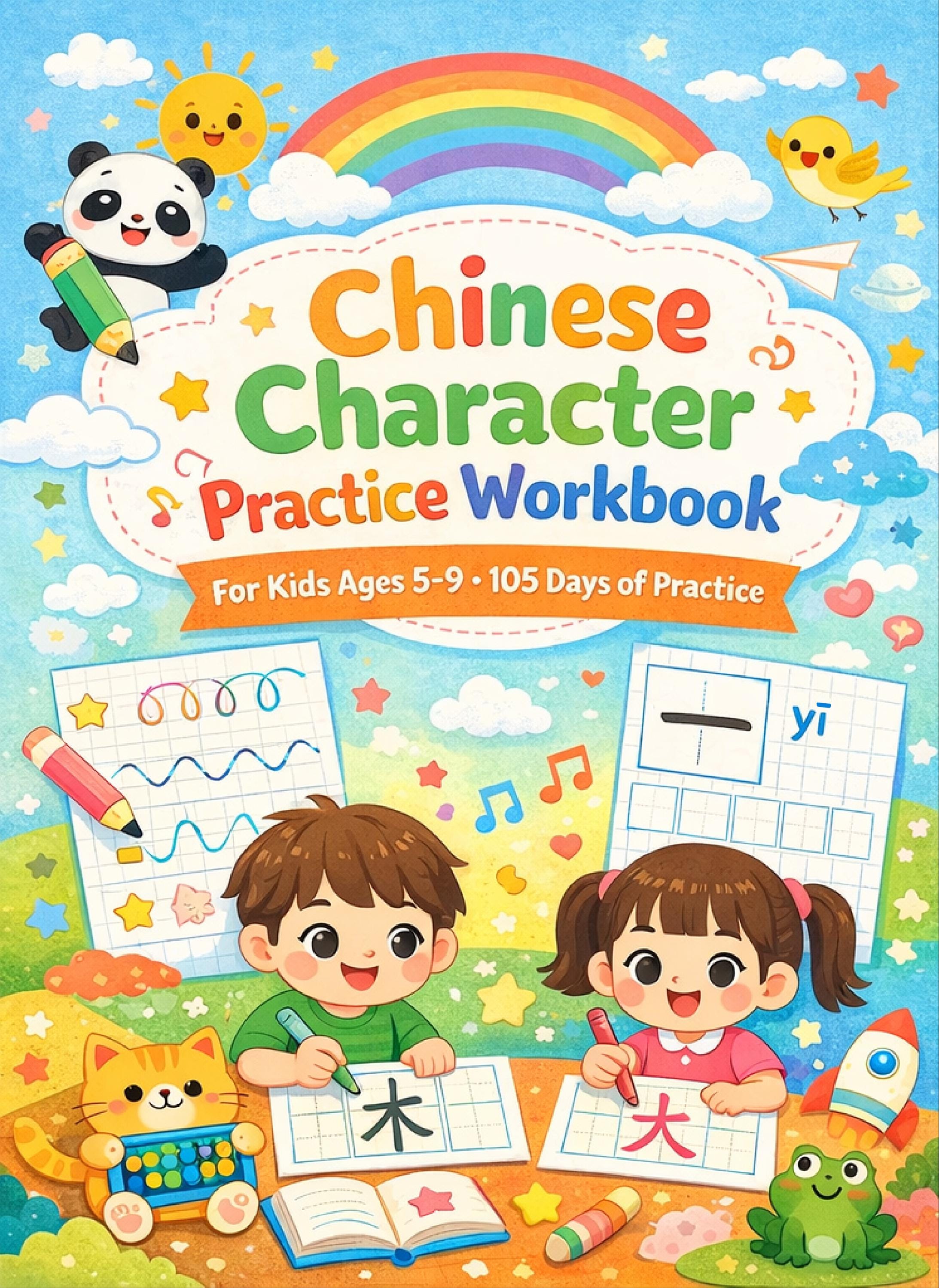 Chinese Character Tracing Workbook for Kids Ages 5-9 | 100 Pages ...
