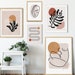 Boho Print Set, Mid Century Modern Gallery Wall Set, Abstract Line Art ...