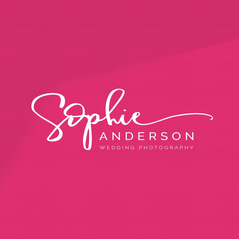 Premade Logo Kit Handwritten Initials Feminine Fashion | Etsy