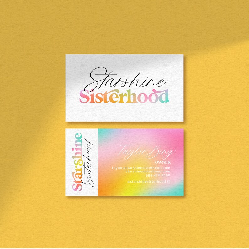 Fun Retro Logo Design Gradient Texture Logo Branding Kit - Etsy