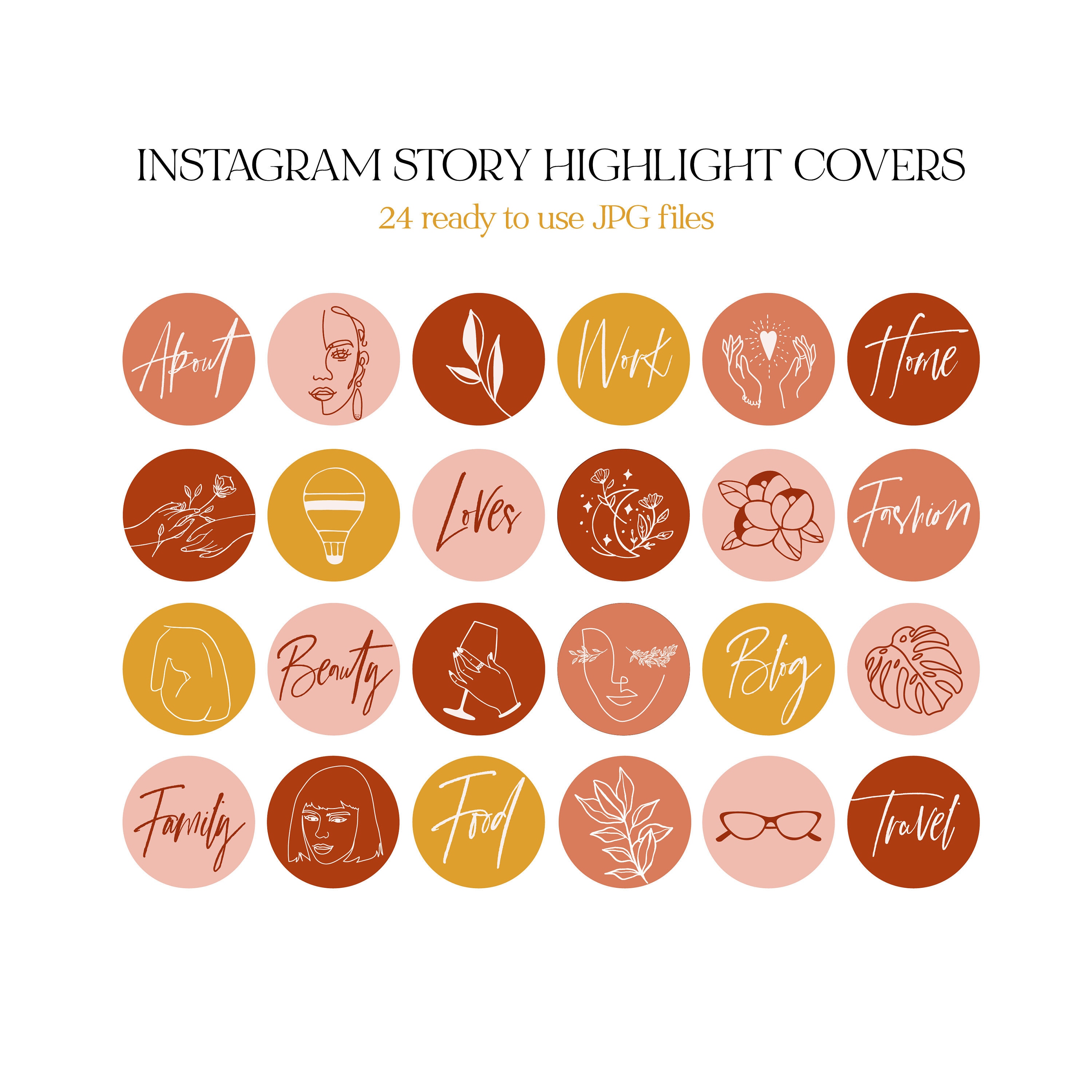 Design & Templates Paper Social media covers Hand drawn icons Boho ...