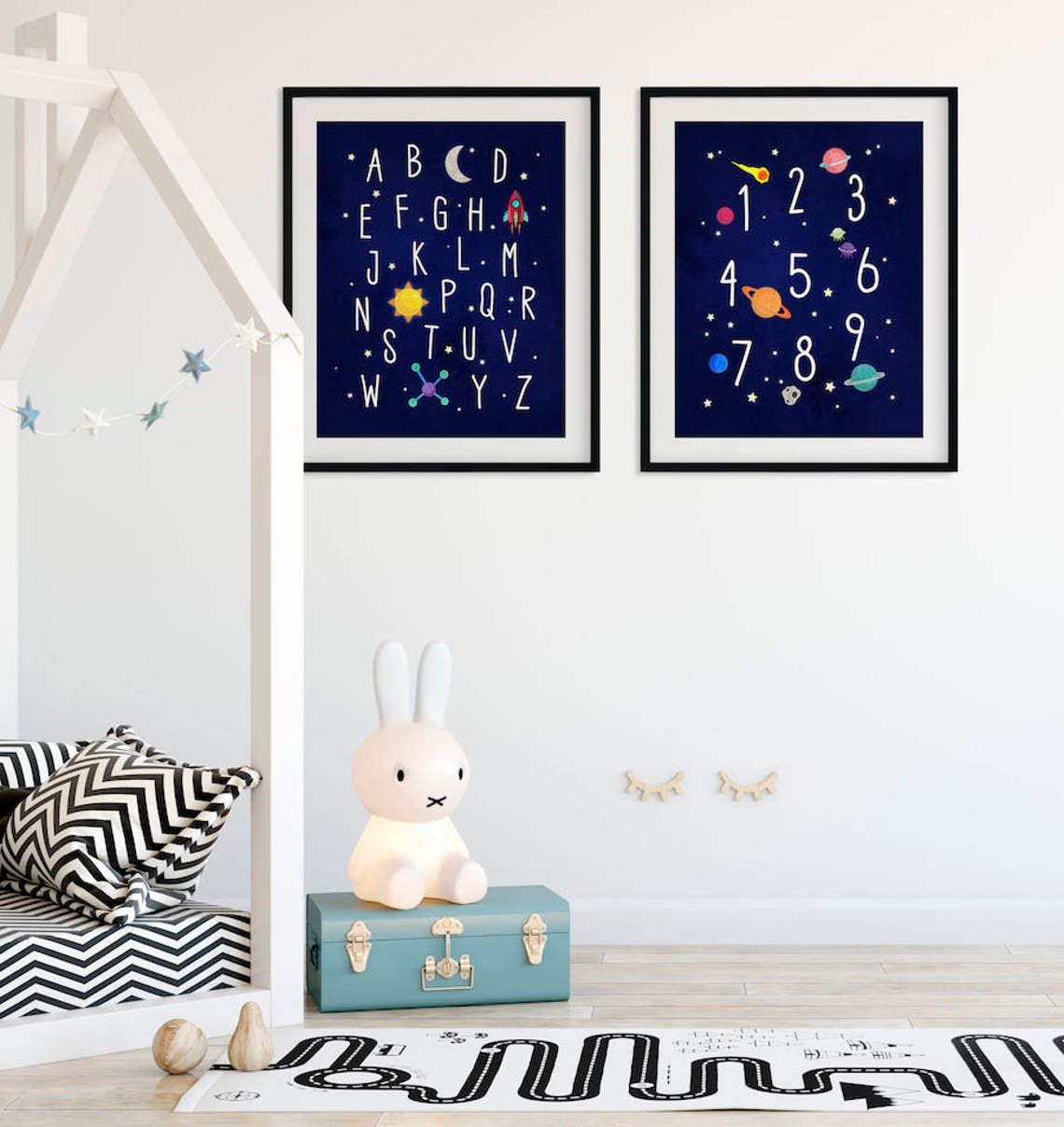 Space Alphabet Nursery Print, Outer Space Alphabet Poster, Space Theme ...