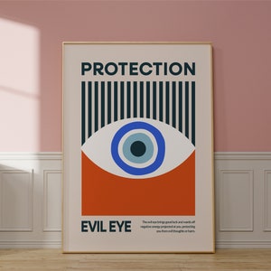 Evil Eye Poster Spiritual Wall Art, Nazar Art Print, Trendy Wall Art ...