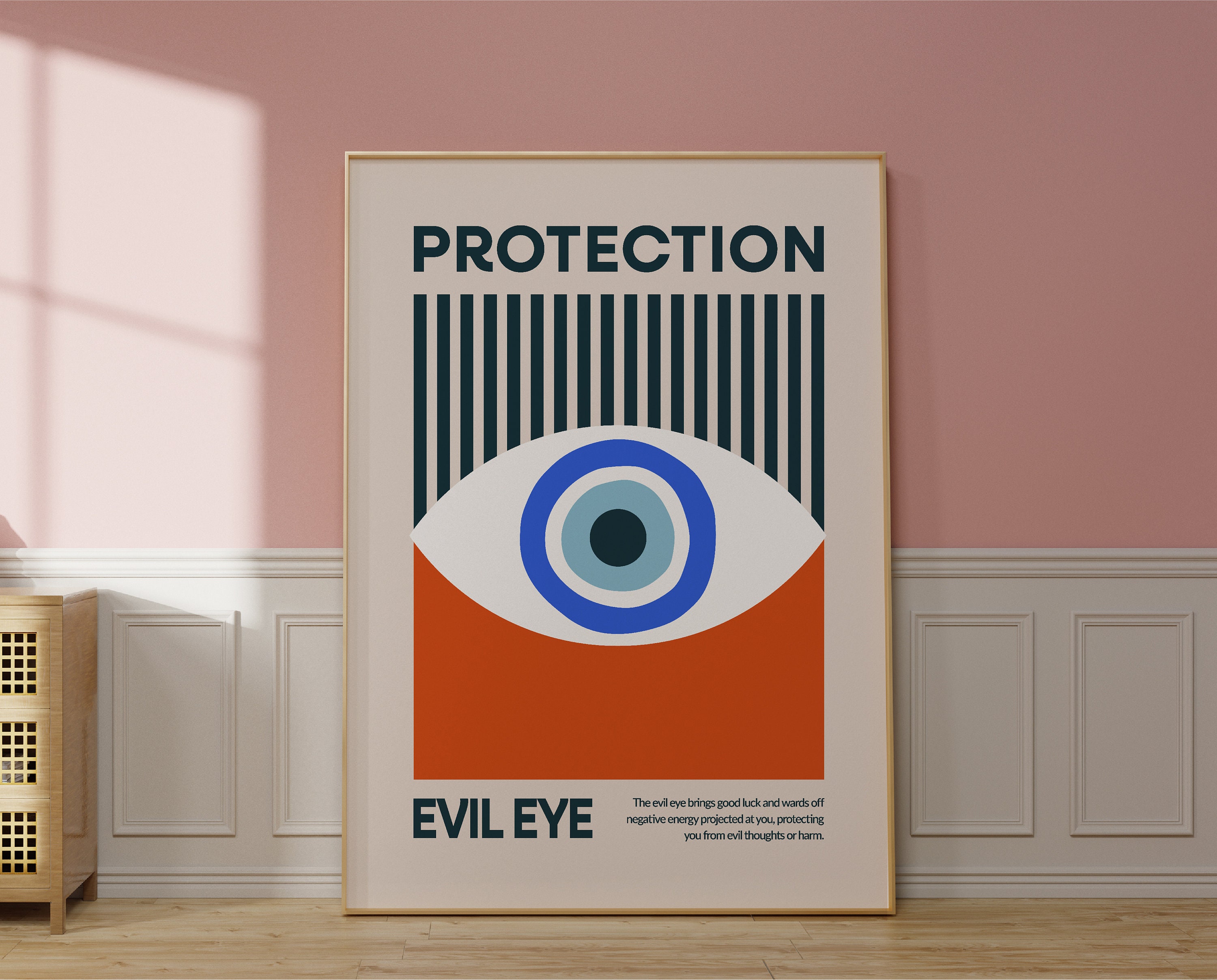 Evil Eye Poster Spiritual Wall Art, Nazar Art Print, Trendy Wall Art ...