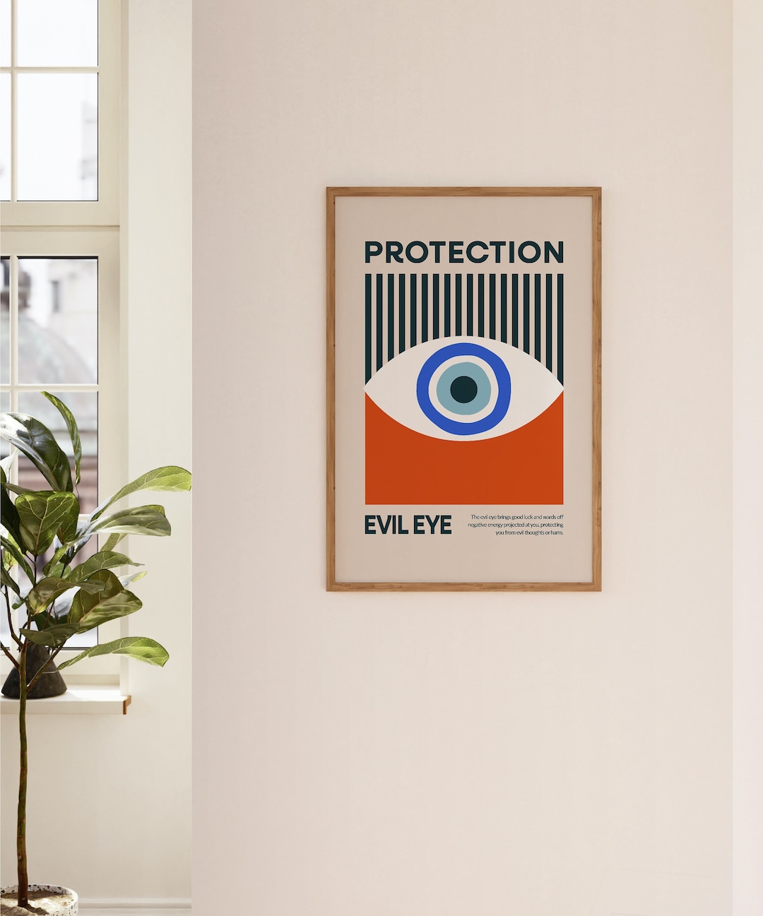 Evil Eye Poster Spiritual Wall Art, Nazar Art Print, Trendy Wall Art ...