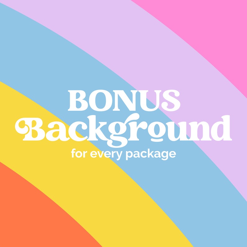 Rainbow Retro Logo Design for Business Boho Premade Logo - Etsy