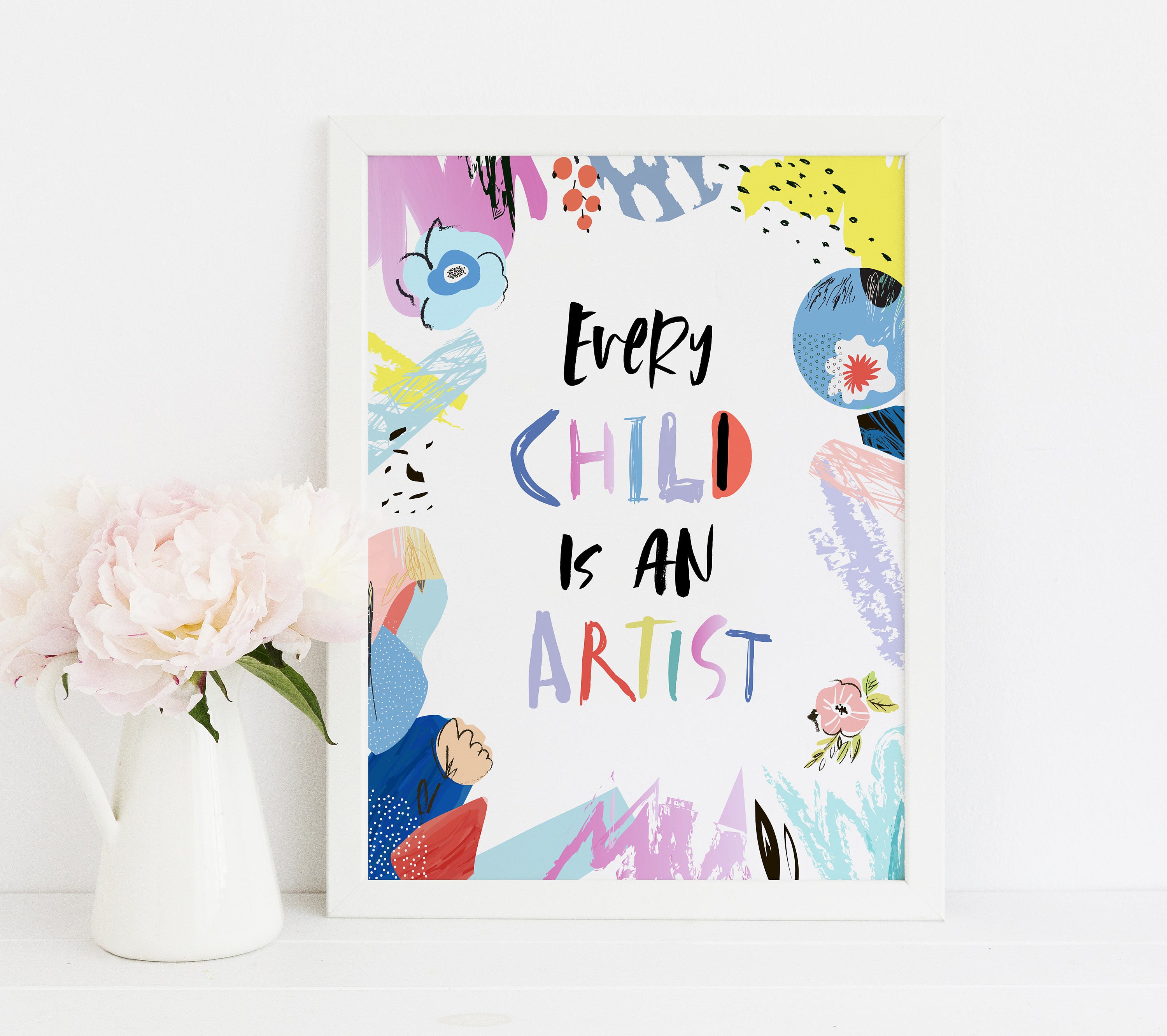 Every Child is an Artist Printable Quote Nursery Printable Art, Baby ...