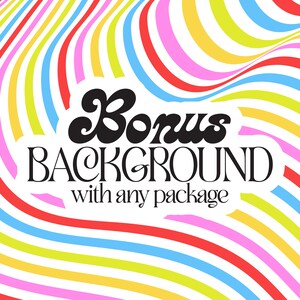 Retro Branding Kit, Custom Vintage Branding Package, Funky Hippie Text ...