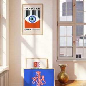 Evil Eye Poster Spiritual Wall Art, Nazar Art Print, Trendy Wall Art ...