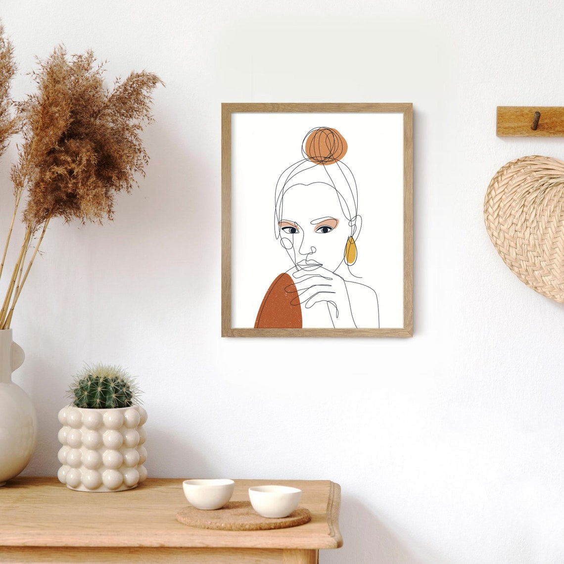 Abstract Woman Line Drawing Female Portrait Beauty Line Illustration ...