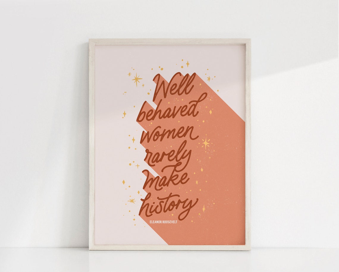 Feminist Art Print Printable Quote Feminist Poster Women - Etsy