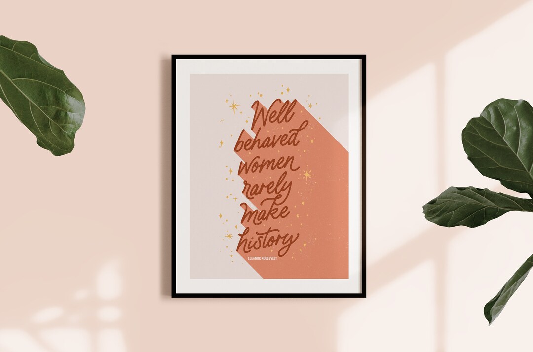 Feminist Art Print, Printable Quote Feminist Poster, Women Empowerment ...