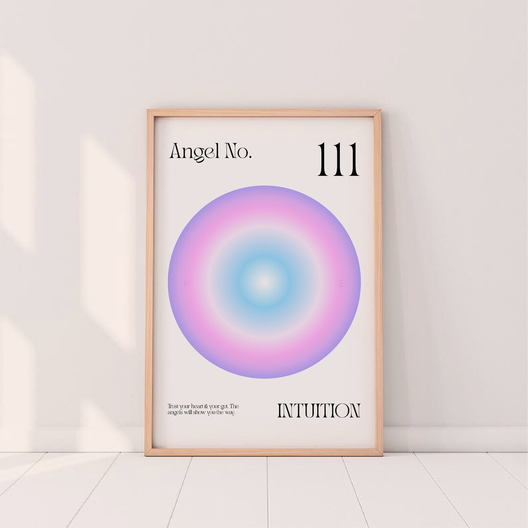 Angel Number Poster 111 Instant Download Manifestation Aura Poster ...