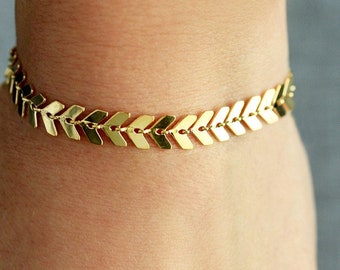 Chevron bracelet | Etsy