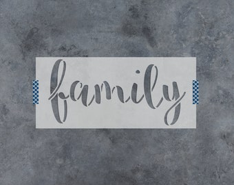Family Stencil | Etsy