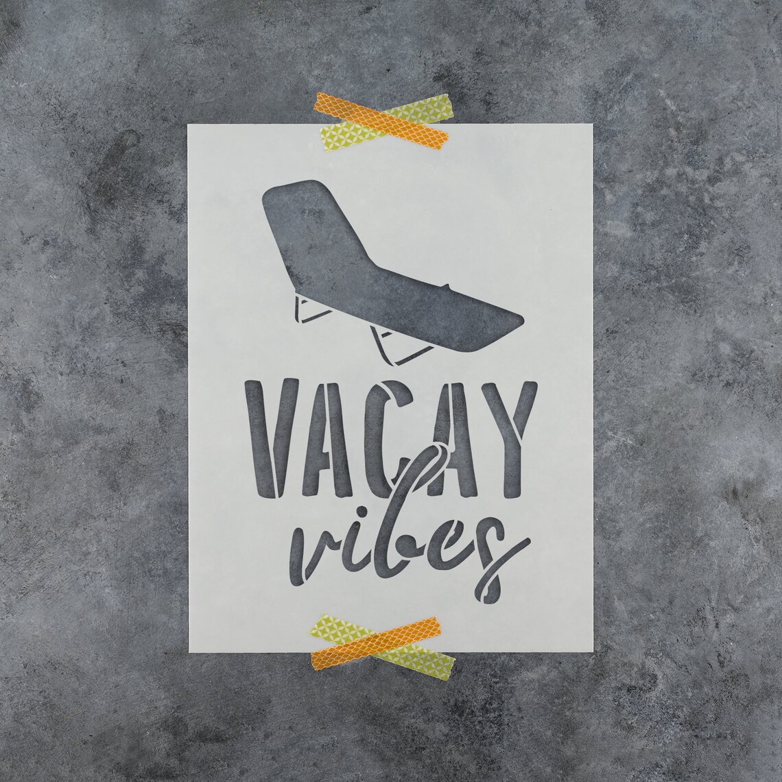 Vacay Vibes Stencil - Great for Wood Sign Stencils, Beach Life Home ...