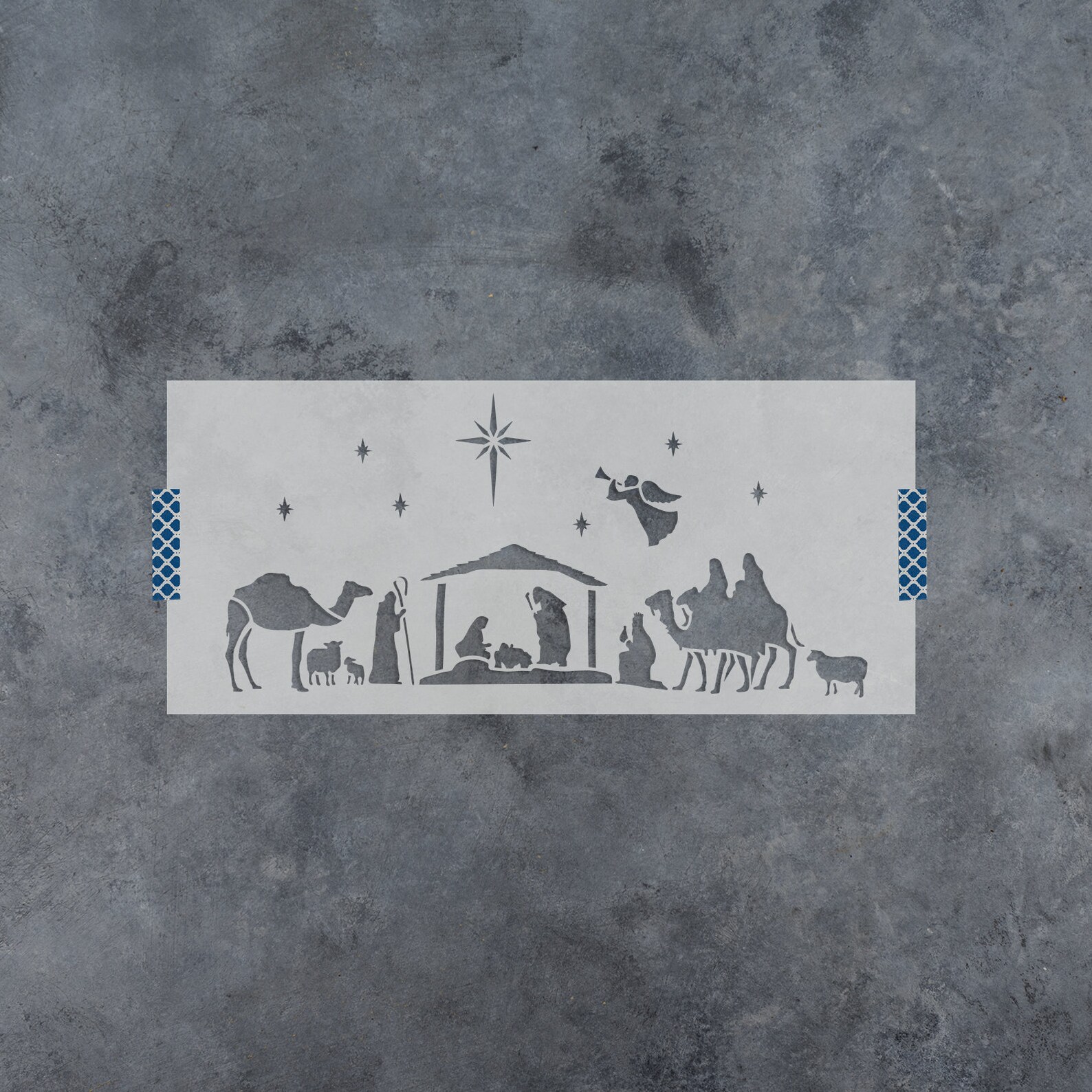 Nativity of Jesus Stencil - Reusable Nativity Stencils, Nativity ...