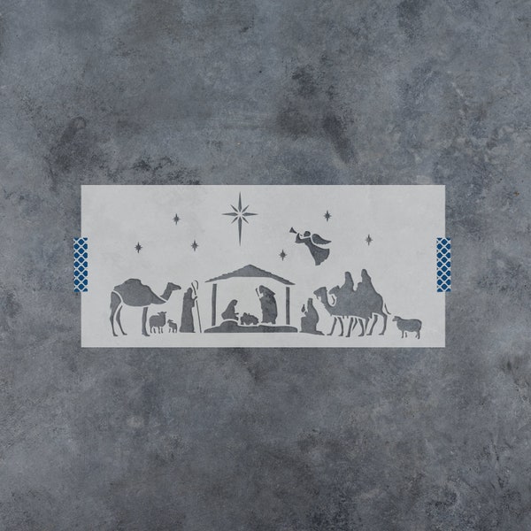 Nativity Stencil - Etsy