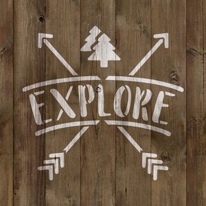 Explore Stencil - Arrow Stencil, Explore Stencil, Arrows Stencil ...