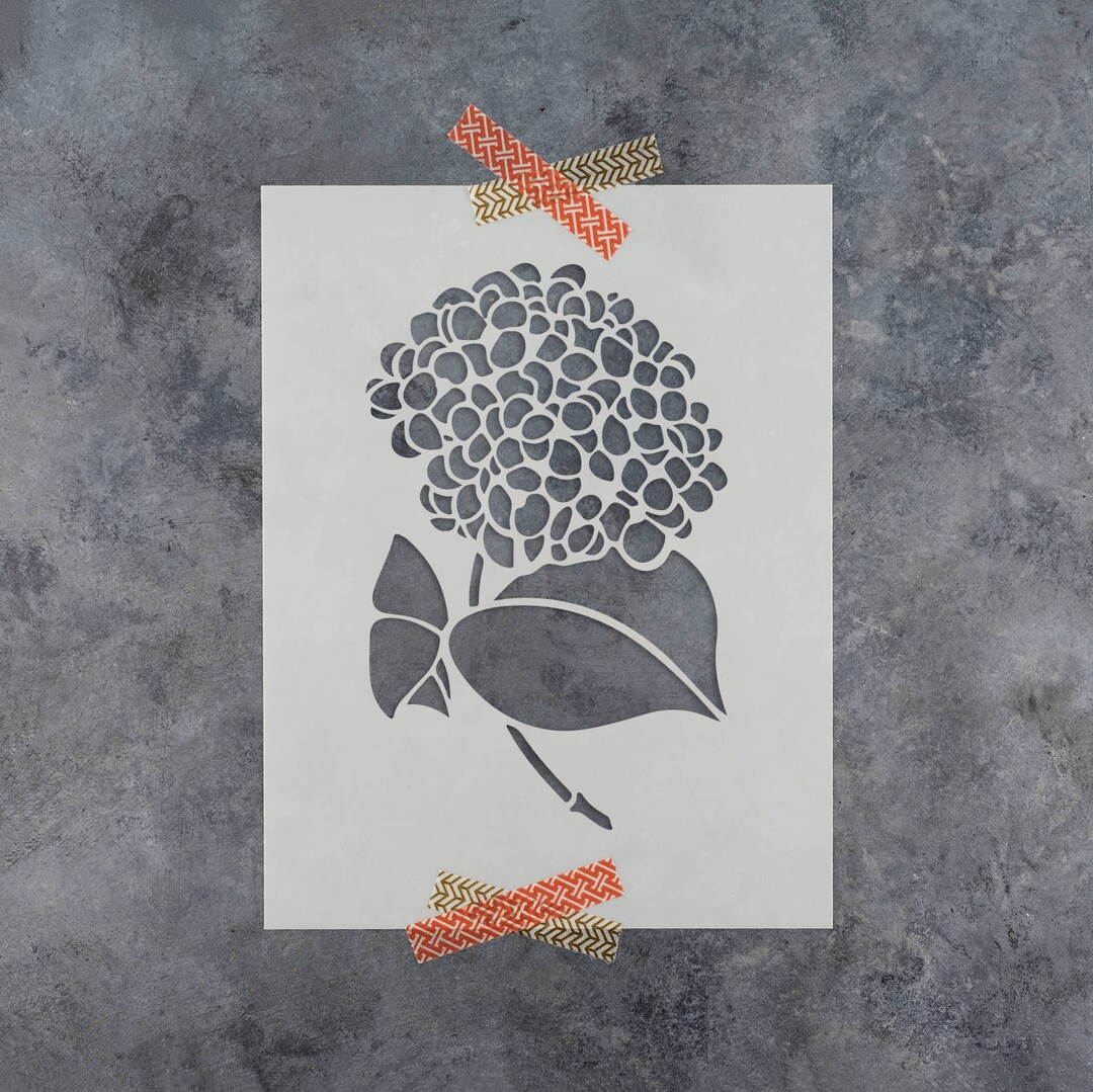 Chrysanthemum Stencil - Reusable DIY Craft Flower Stencils of a ...