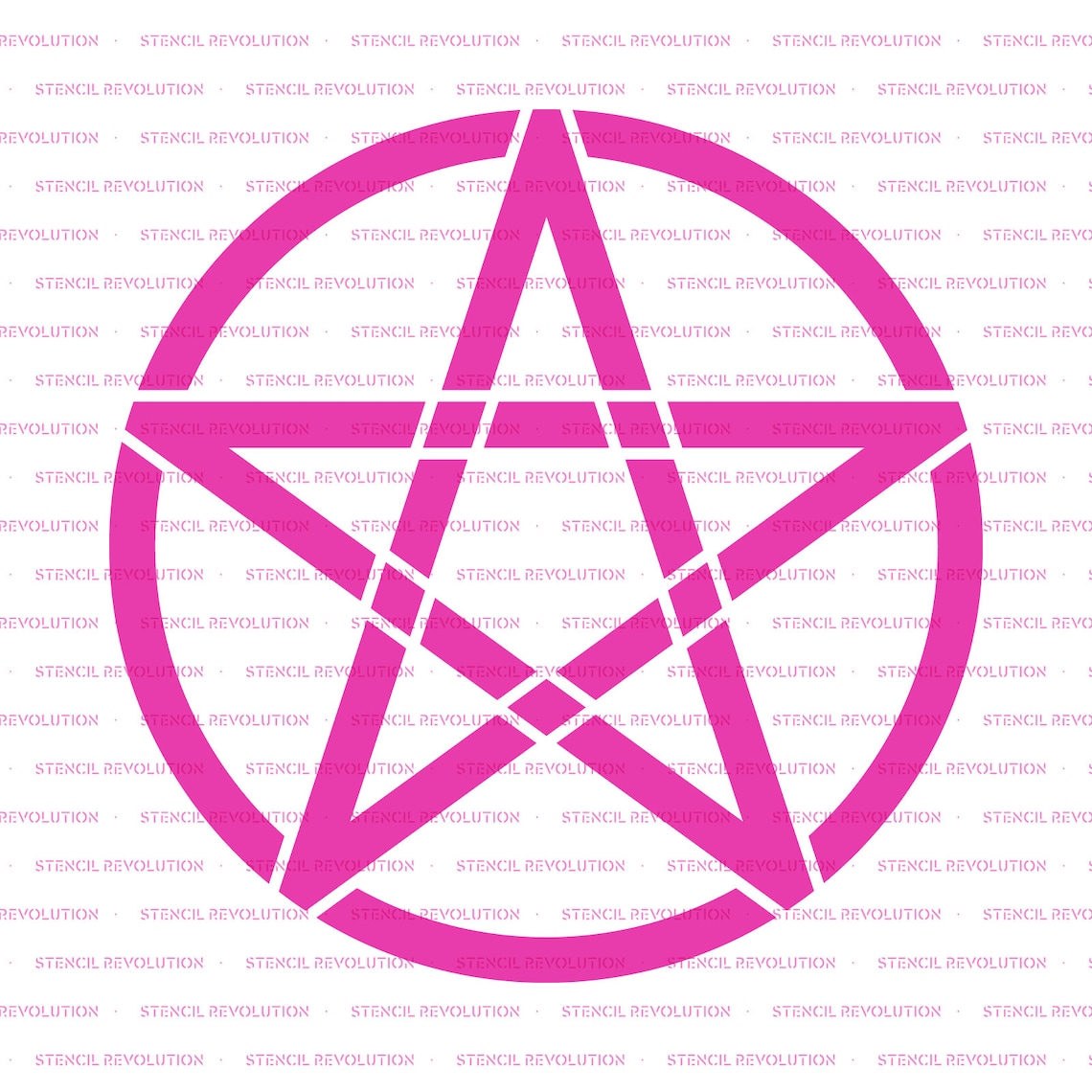 Pentagram Stencil DIY Pentagram Stencil Stencil Pentagram - Etsy