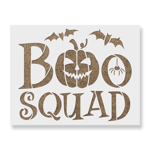 Boo Squad Stencil Reusable Stencils for Painting Create - Etsy
