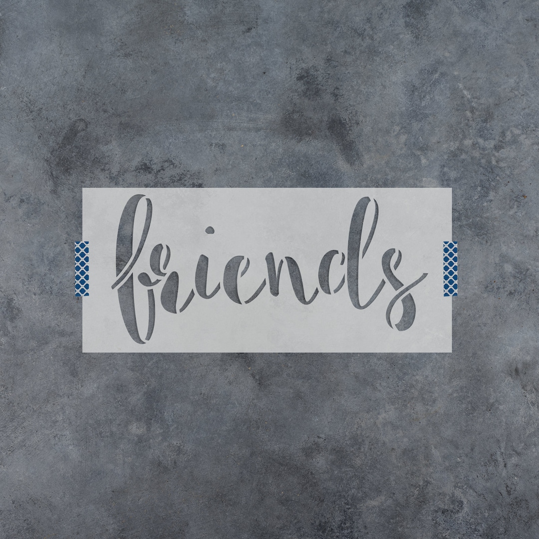 Friends Stencil - Durable Friend Stencil, Reusable Friends Stencils ...